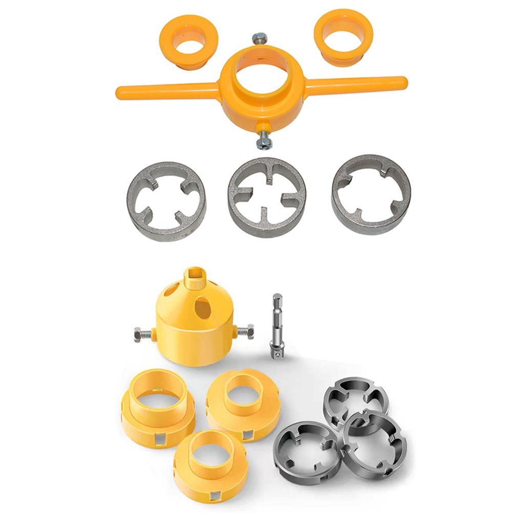 PVC thread making tools Plastic pipe tap die set Threading machine ...