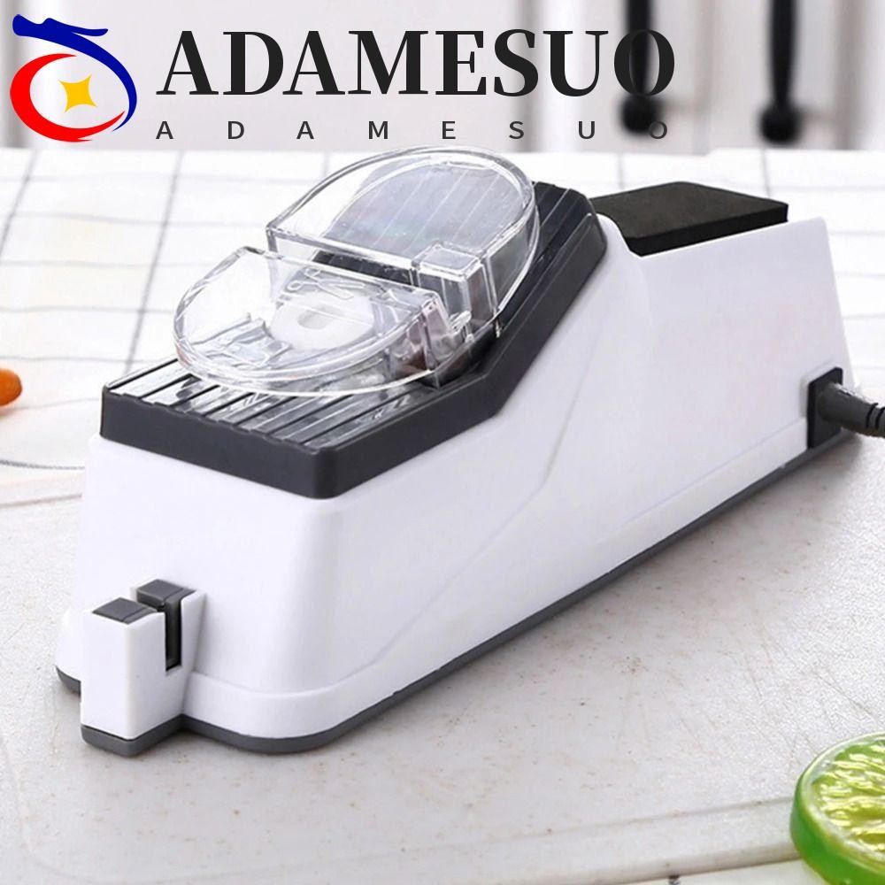 ADAMESUO Sharpening Stone, อัตโนมัติ USB ไฟฟ้า Sharpener, เครื่องมือห้องครัวสีขาวปรับ 5V/2A ...