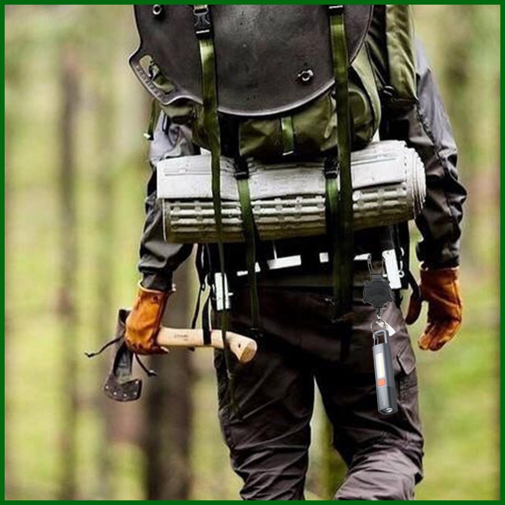 Heavy Duty Retractable Badge Holder Retractable ลวดเหล็กสายไฟ Key ...