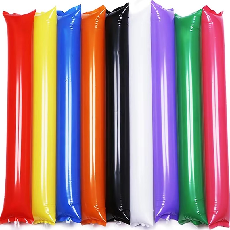 5 คู่ (10 ชิ้น) สีสัน Inflatable Sticks Inflatable Clpping Stick Noise ...