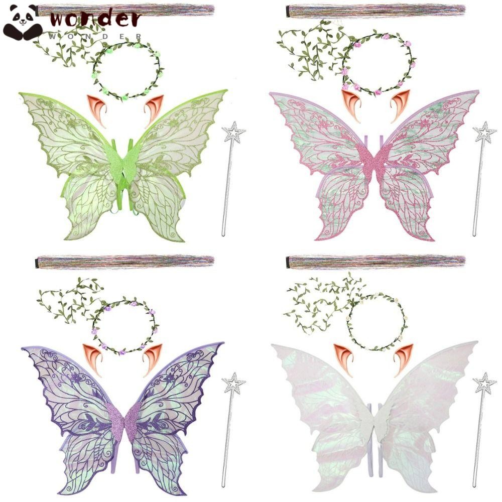 Wonder Fairy Wings, Organza Adult & Girls Fairy Costume Set, Gift ...