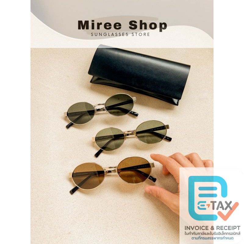 YSL SL692 Oval Sunglasses กรอบโลหะสวยเรียบหรู ของแท้เท่านั้นค่า ...
