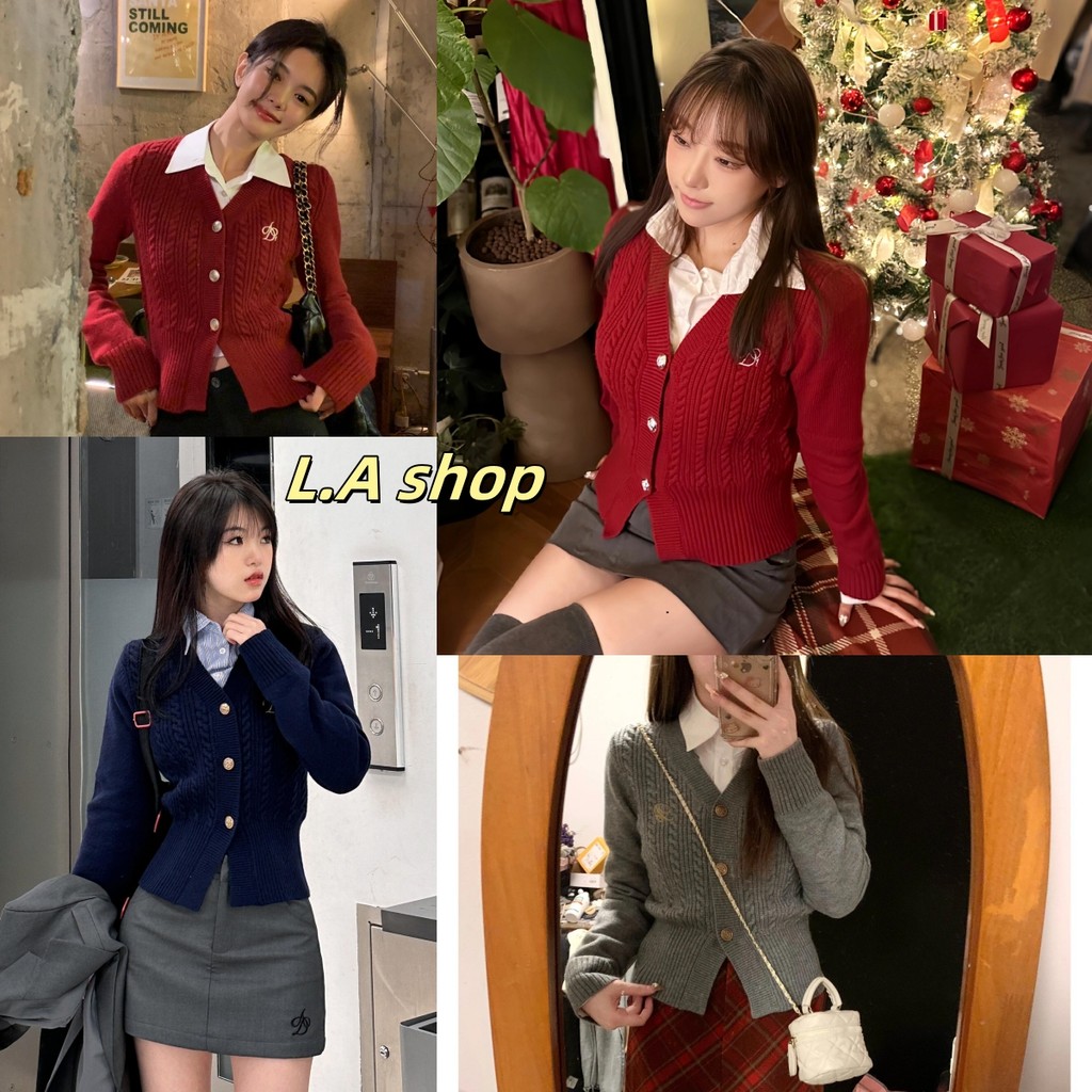 L.A Shop★สไตล์ใหม่★เสื้อคาร์ดิแกนผู้หญิง สไตล์ลำลอง สีพื้น‘X-Z20’ | Shopee Thailand
