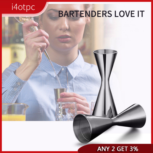 I4otpc ถ้วยวัดสแตนเลส Double Head Bar Party ไวน์ค็อกเทล Shaker Jigger | Shopee Thailand