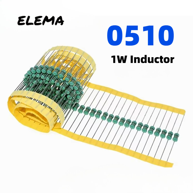0510 1W ตัวเหนี่ยวนํา 100UH-10mH สีแหวนเหนี่ยวนํา DIP Inductors 100UH ...
