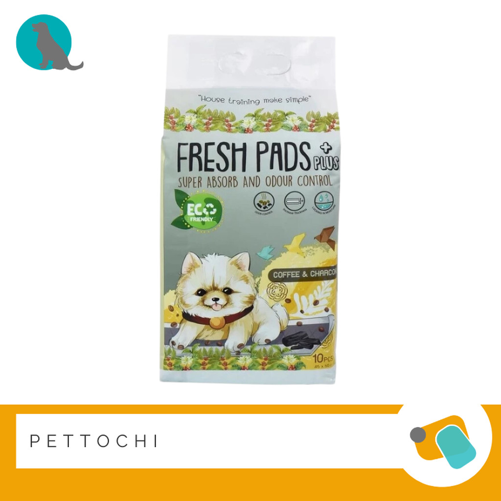 Fresh Pads Plusแผ่นรองฉี่กลิ่นกาแฟ 45x60 CM | Shopee Thailand