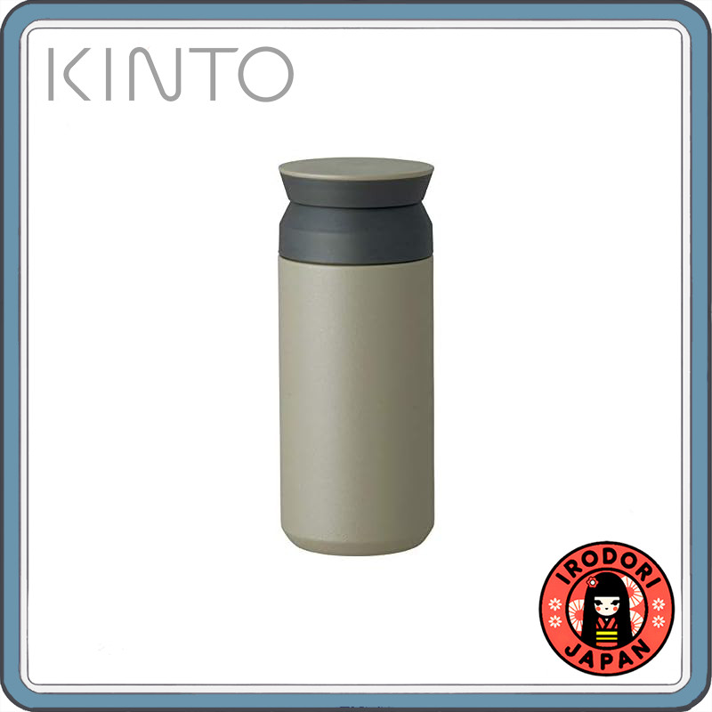 KINTO Travel Tumbler 350ml Khaki Vacuum Double Wall Structure Heat Retention Cold Retention ...
