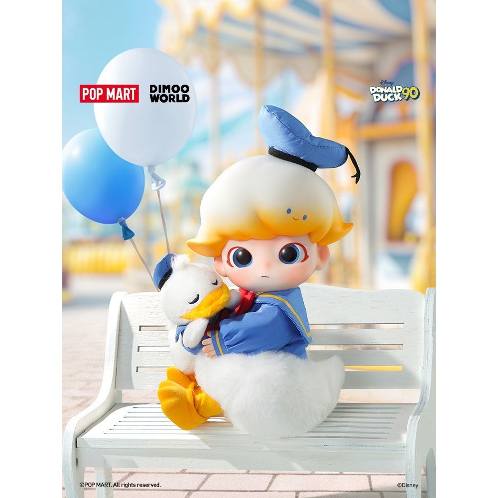 P POPMART POPMART DIMOO Donald Duck 1/8 Action Figure ของเล่นของขวัญ ...