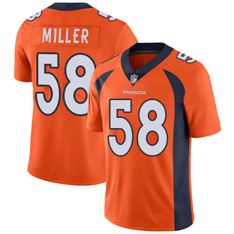 Denver Broncos MILLER#58 LOCK#3Men's Short Sleeve Rugby Jersey | Shopee ...