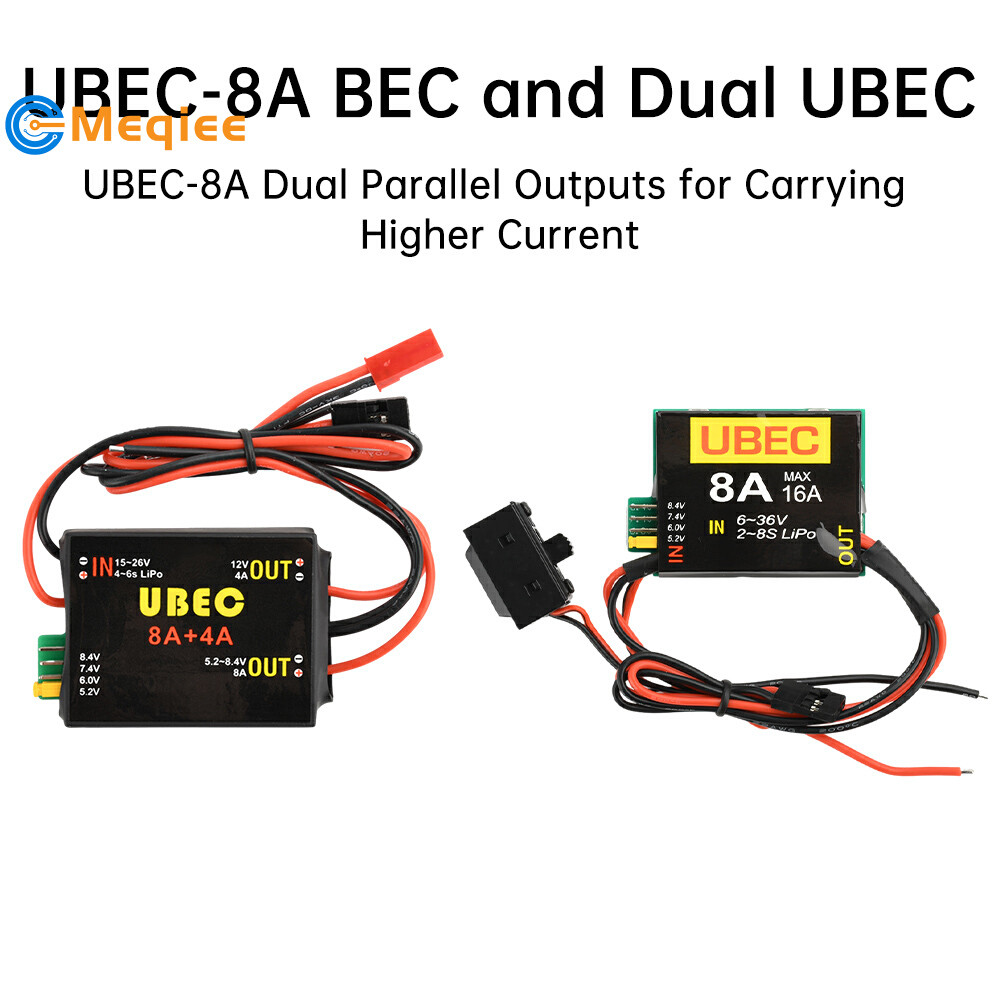 2s-8s 6-36V UBEC-8A BEC Dual UBEC 8A/UBEC-8A + 4A เอาต์พุต 5.2/7.4V/8 ...