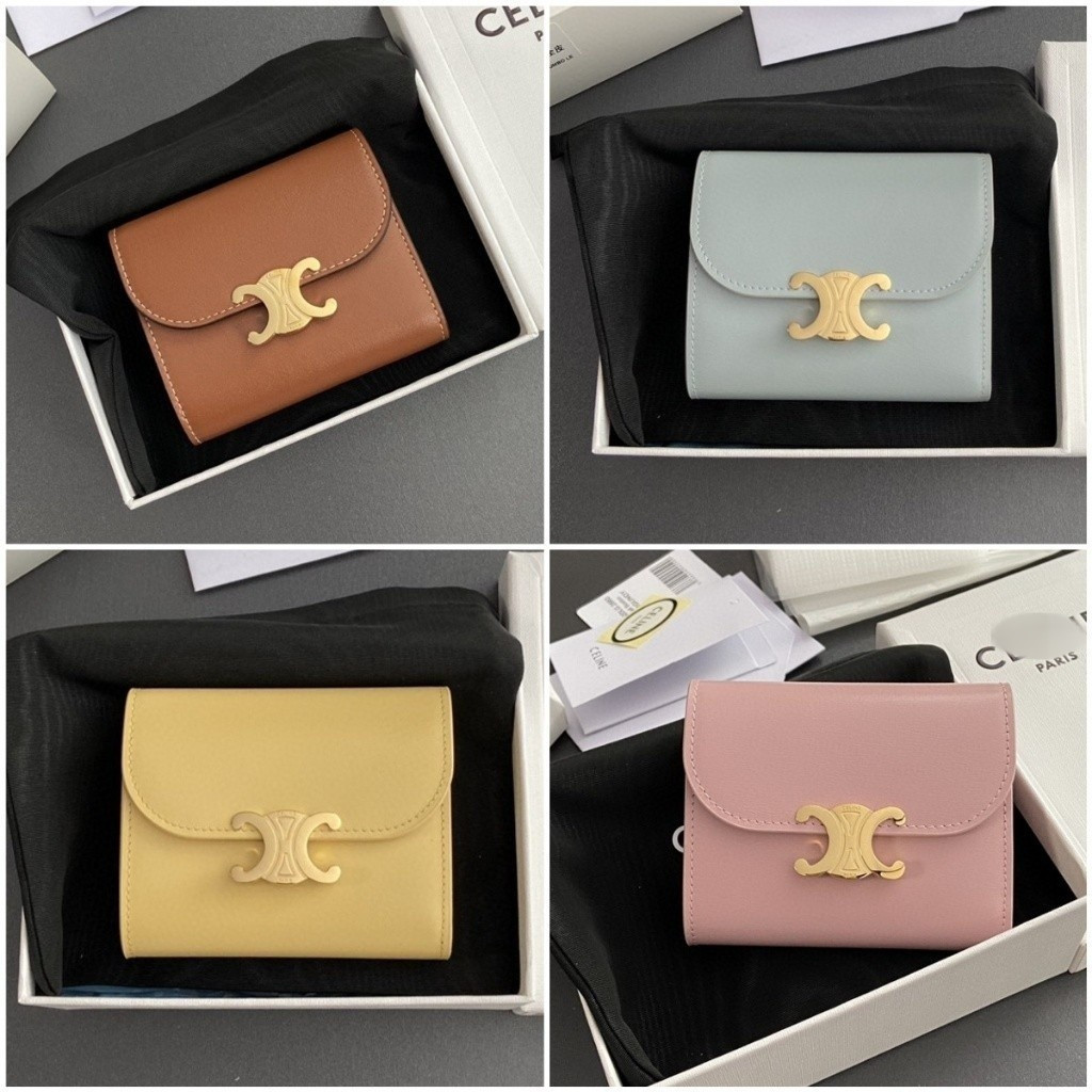 Pre order ราคา4300/4500 Cel เซลีน 783 782 TRIOMPHE กระเป๋าสตางค์ tri ...