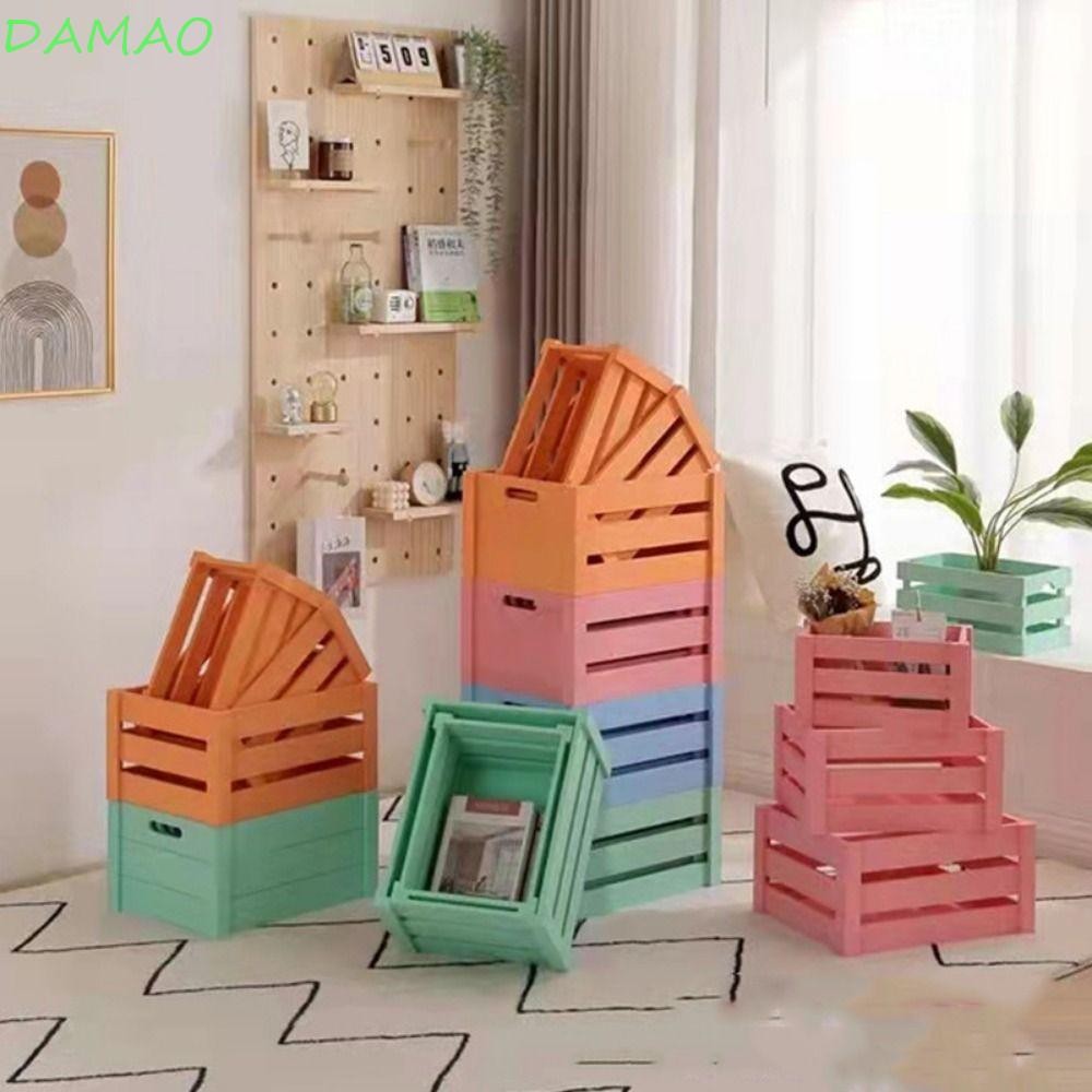DAMAO ไม้ Nesting Storage Crate, ไม้จับกล่องเก็บ, Rustic Handcrafted ...