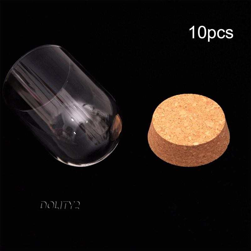 [Dolity2] 10x Display Dome with Cork Base Display Case ของสะสมของขวัญ ...