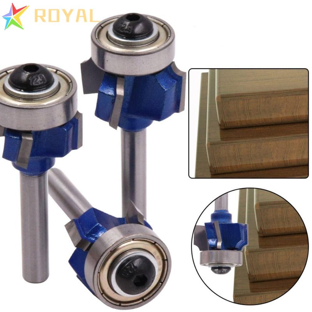 ROYAL เครื่องตัดกัดงานไม้, R1 R2 R3 4 มุมรอบ Router Bit, ทนทานโลหะผสม ...