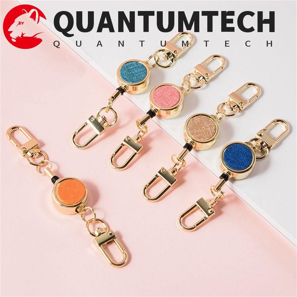 QUANTUMTECH Retractable Badge Reel, ขยายง่ายดึงหัวเข็มขัด ID Lanyard Key แหวน, ID Card Anti Lost ...