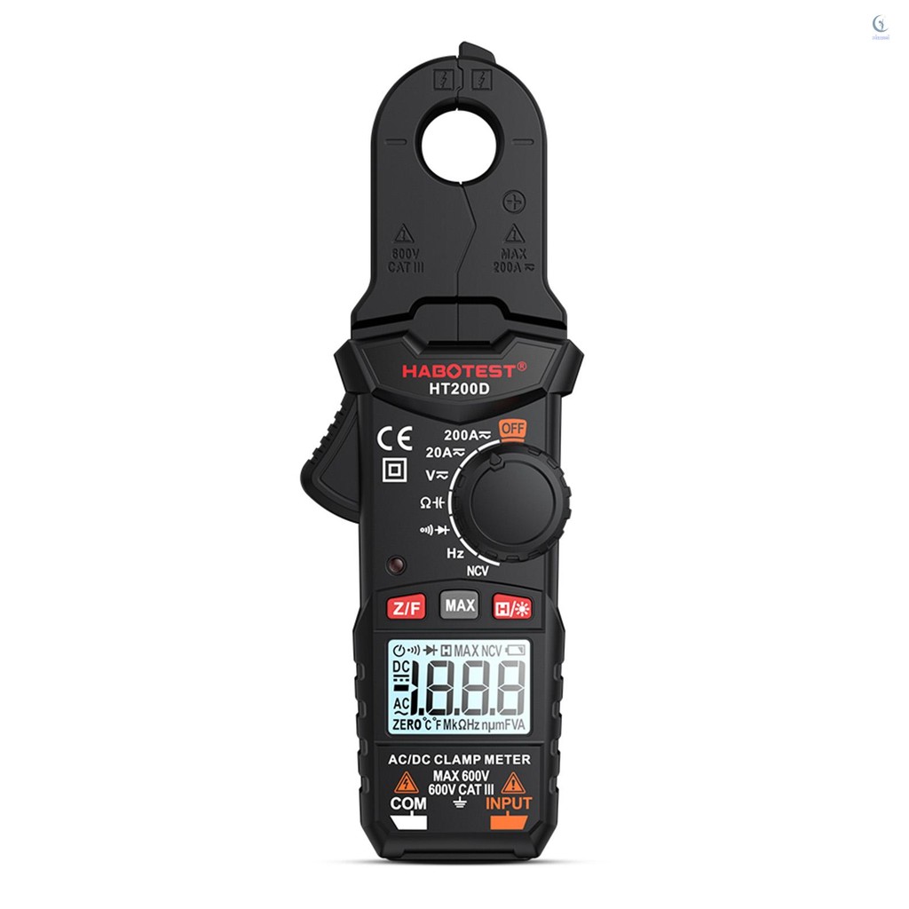 Habotest HT200D Digital Clamp Meter 2000 นับ True RMS NCV 600V แรงดัน ...