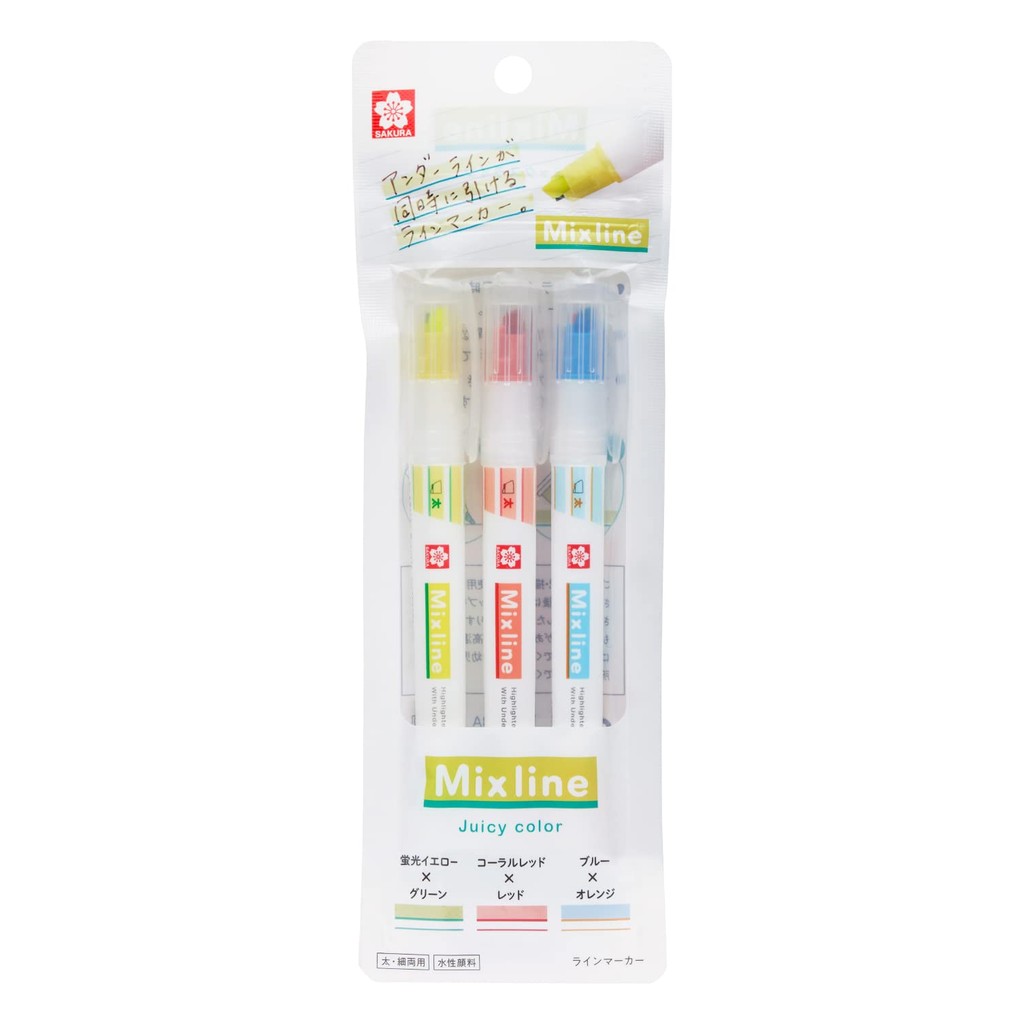 【Direct from Japan】 ปากกาเน้นข้อความ Sakura Crepas Mixline Mixline ชุด ...