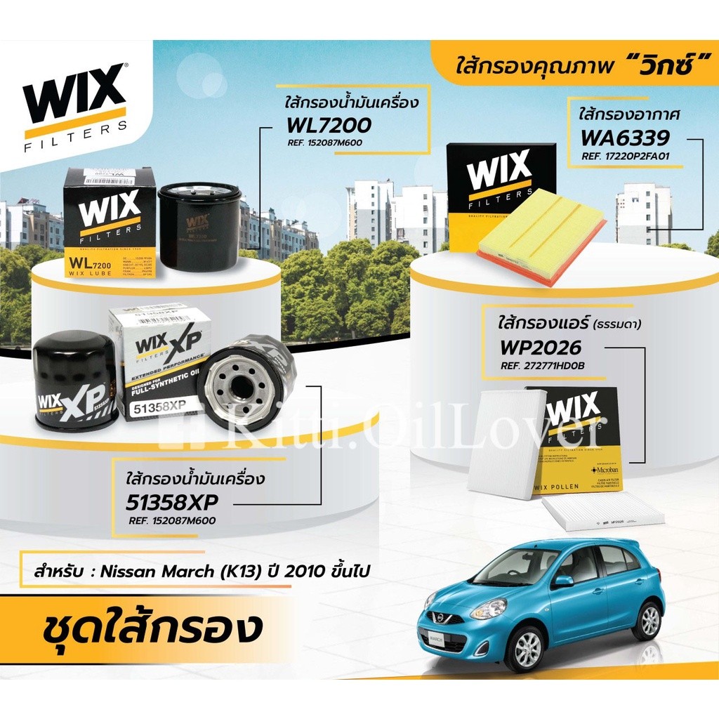 Wix oil filter WL10466A WL7200 7200 10466A Forza ADV Mazda 2 3 Teana ...