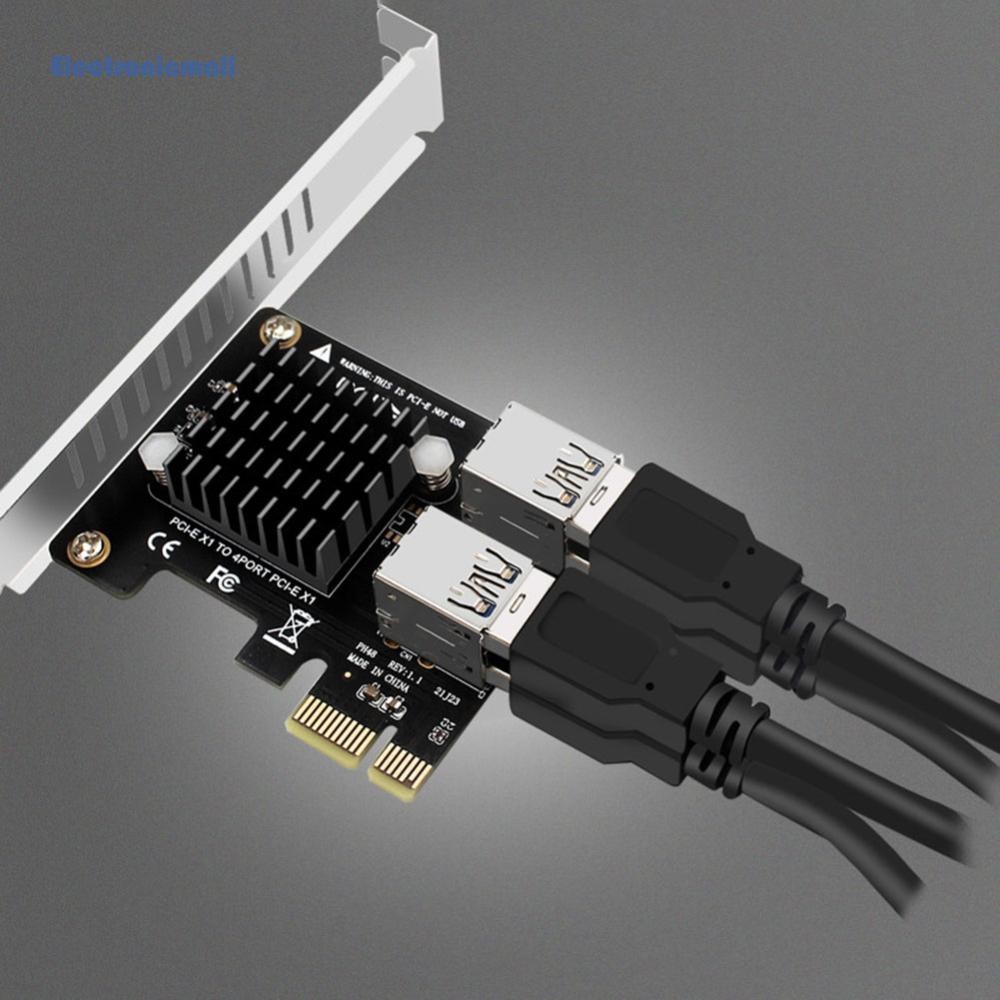 Fe# PCIe เป็น PCI-E X1 4 พอร์ต Extender Card USB3.0 Desktop PCIe ...