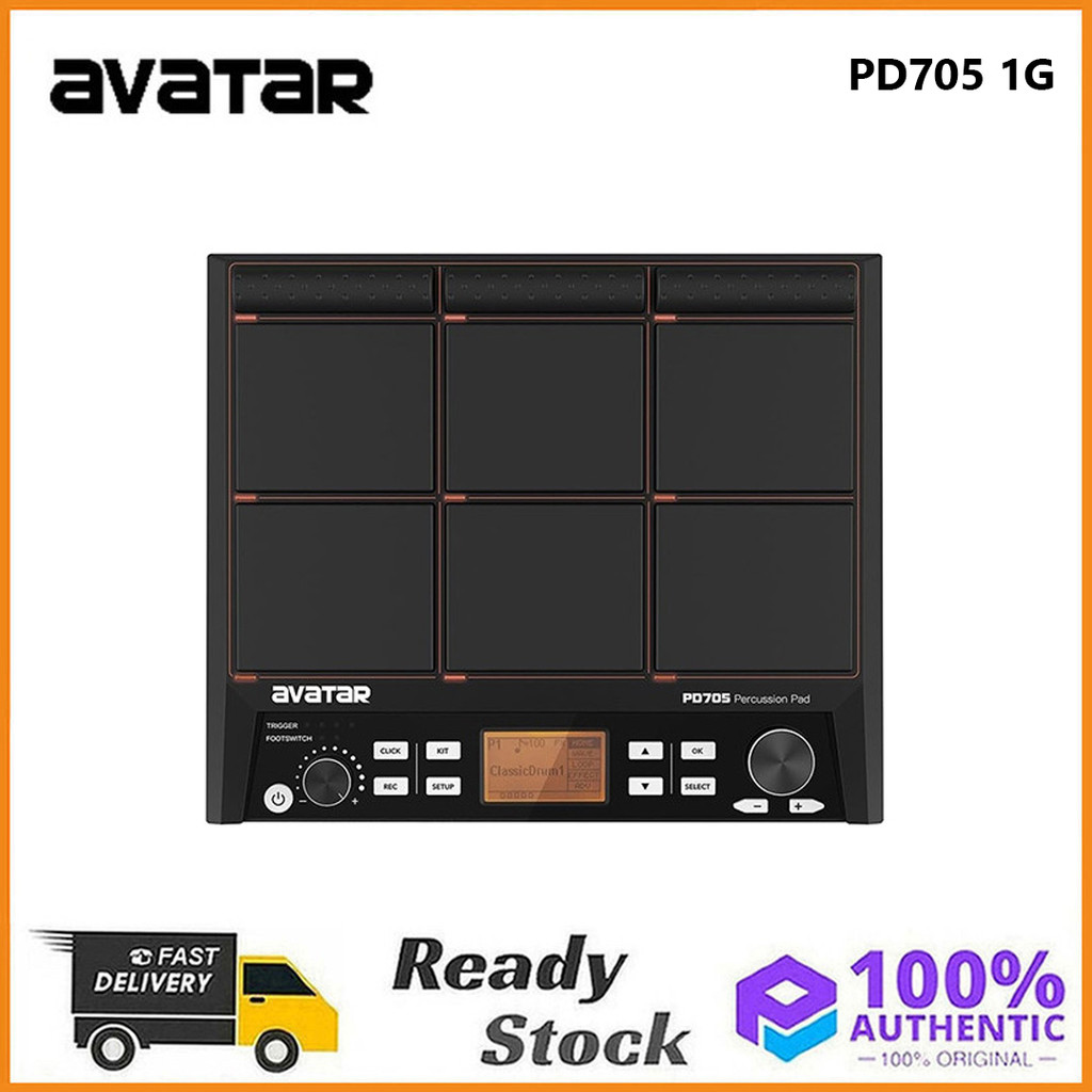 Avatar PD705 1G เครื่องกระทบตัวอย่าง Pad 9 Trigger Electric Drum Pad ใน ...