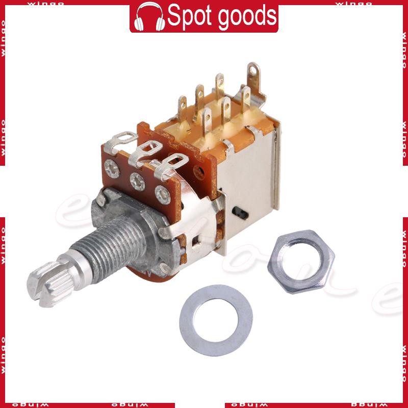 Win A500K Potentiometer Push Pull Switch Splined DPDT หม้อ Shaft18 มม. ...