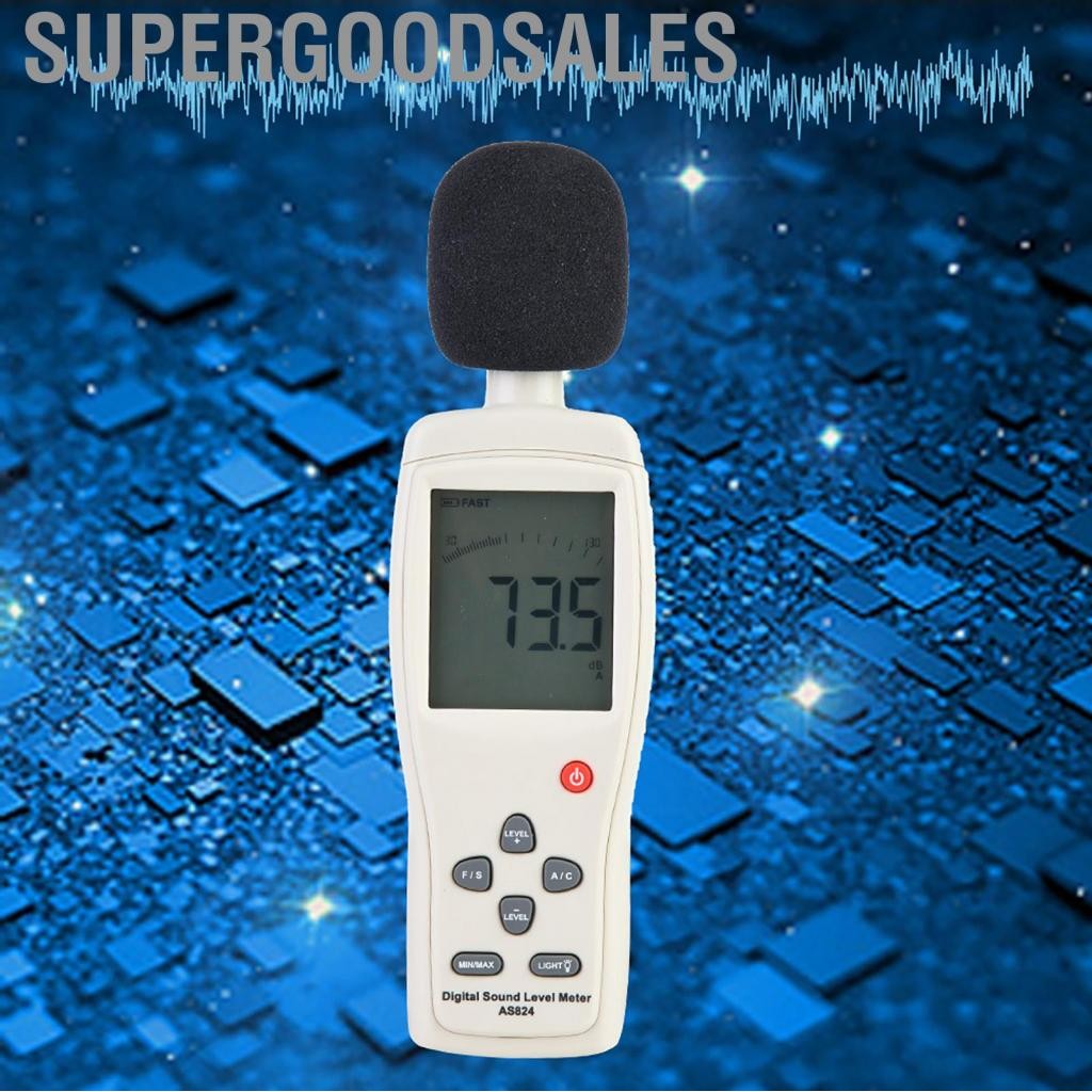 Supergoodsales SMART SENSOR AS824 เครื่องวัดเสียงดิจิตอลในตัวเครื่อง ...