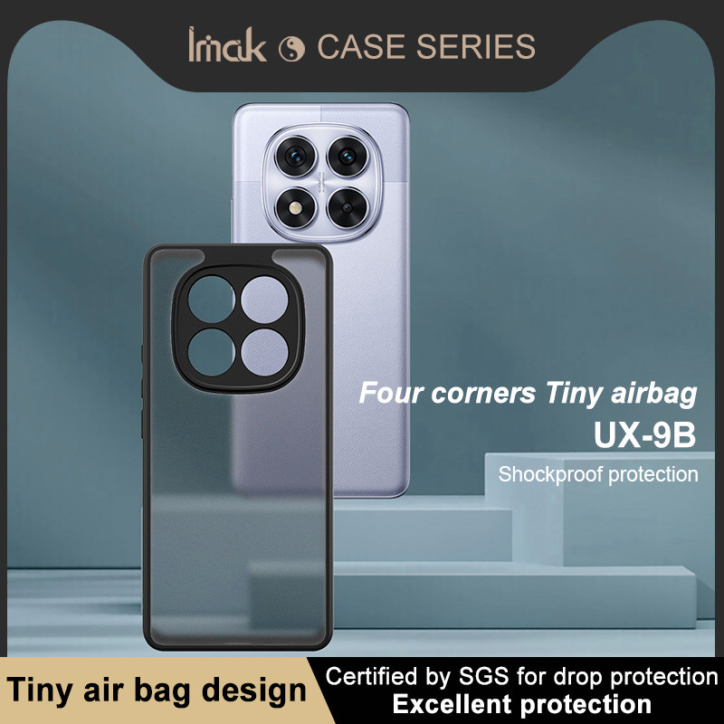 Redmi หมายเหตุ 14 Pro 5G กรณี IMAK UX-9B ด้านหลังแข็ง + กรอบขอบนุ่มสําหรับ Xiaomi Redmi หมายเหตุ ...