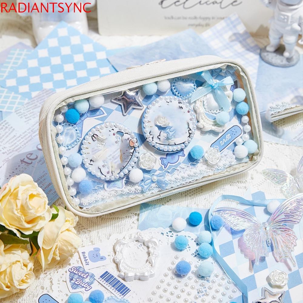 Radiantsync DIY Itabag ใส่วัสดุ,สติกเกอร์กระดาษกระเป๋าสองมิติอุปกรณ์ตกแต่ง, Creative Candy สี ...
