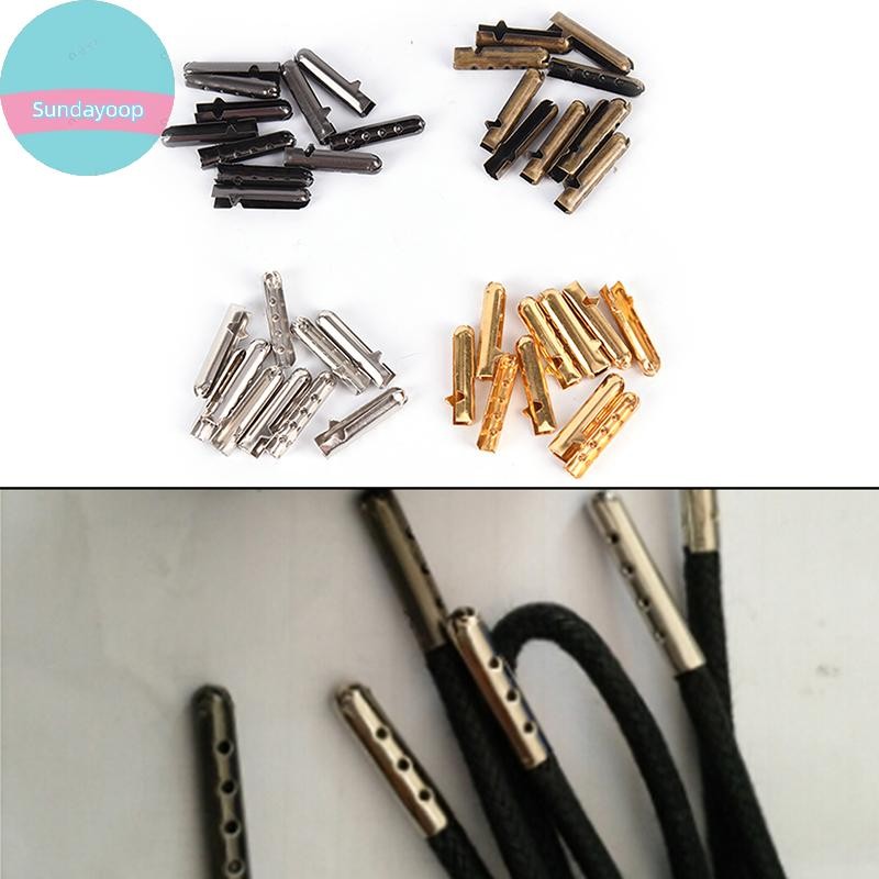 Sund 10 ชิ้นโลหะ Aglets DIY Shoelaces ซ่อมรองเท้าลูกไม้เคล็ดลับเปลี่ยน ...