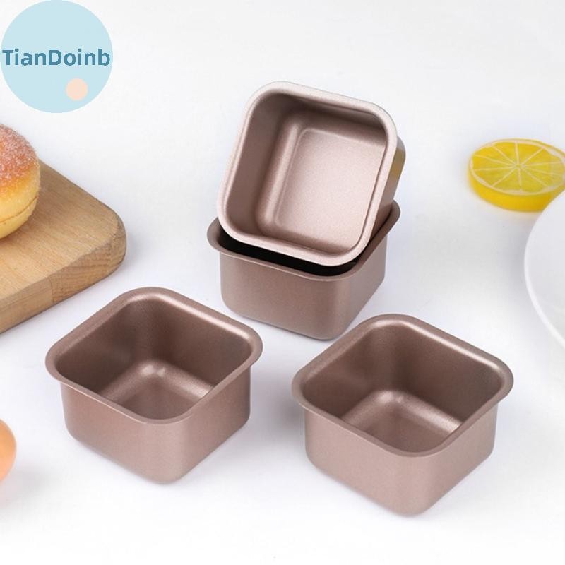 Tianye Small Square Toast ขนมปังถาดอบ Non-Stick เหล็กคาร์บอน Loaf ชีส ...