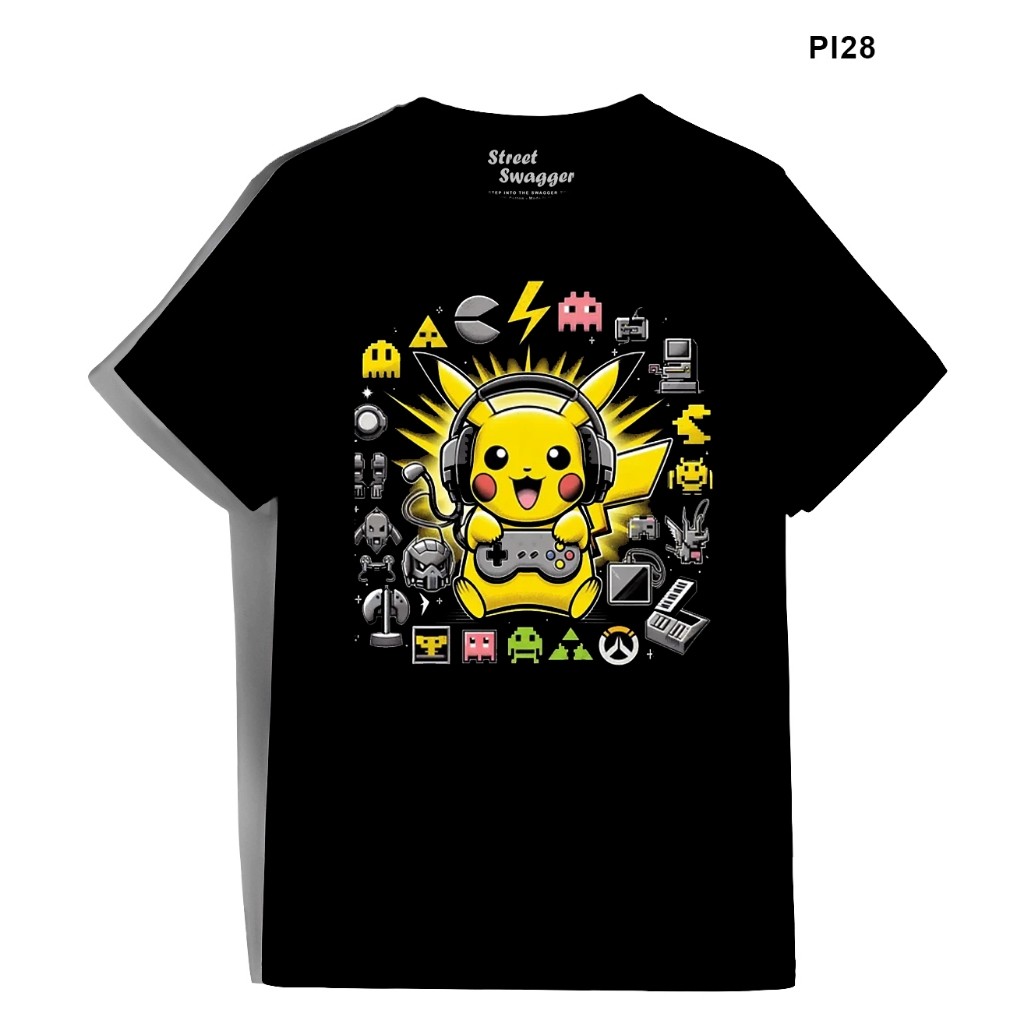 Street Swagger Brand Collection เสื้อยืดการ์ตูน Pokemon Pikachu น่ารัก ...