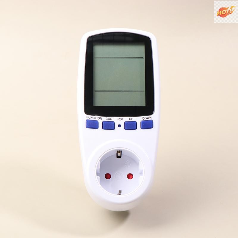 Meet AC 220V LCD Wattmeter ซ็อกเก็ต Wattage Kwh Energy Meter วัด Outlet ...