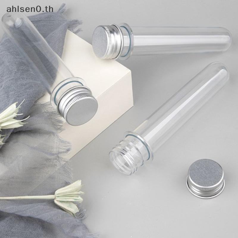 Ahlsen0 40ml หลอดเก็บพลาสติก Lab หลอดทดลองพร้อมฝาปิดสกรูรอบด้านล่าง Candy เครื่องสําอาง Travel ...
