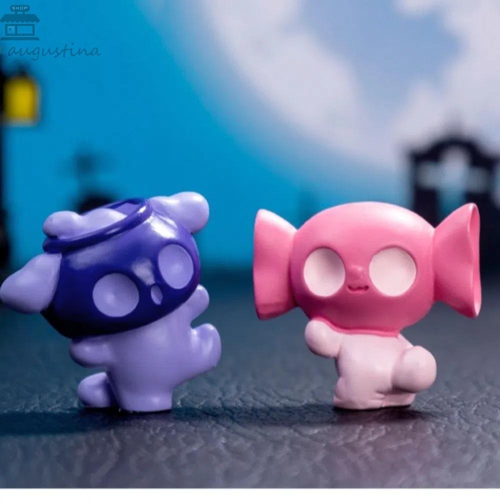 AUGUSTINA มินิฟักทอง Elf ตุ๊กตาเรซิ่น, หมวกแม่มด Candy Hallowmas ตุ๊กตาเครื่องใช้ในบ้าน, ตลกนั่ง ...