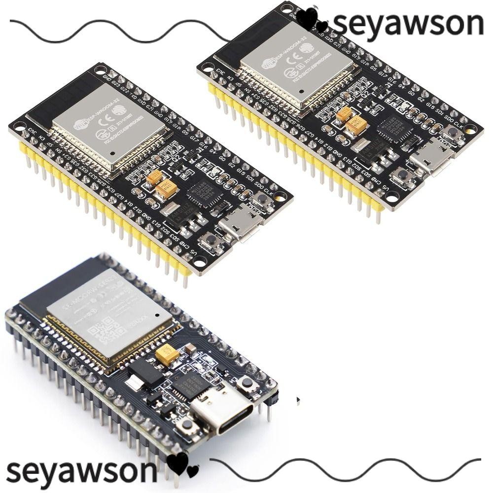 SEYAWSON ESP32 ESP-32S บอร์ดพัฒนา, ESP-WROOM-32 Dual-Mode WiFi + บลูทูธไมโครคอนโทรลเลอร์ ...