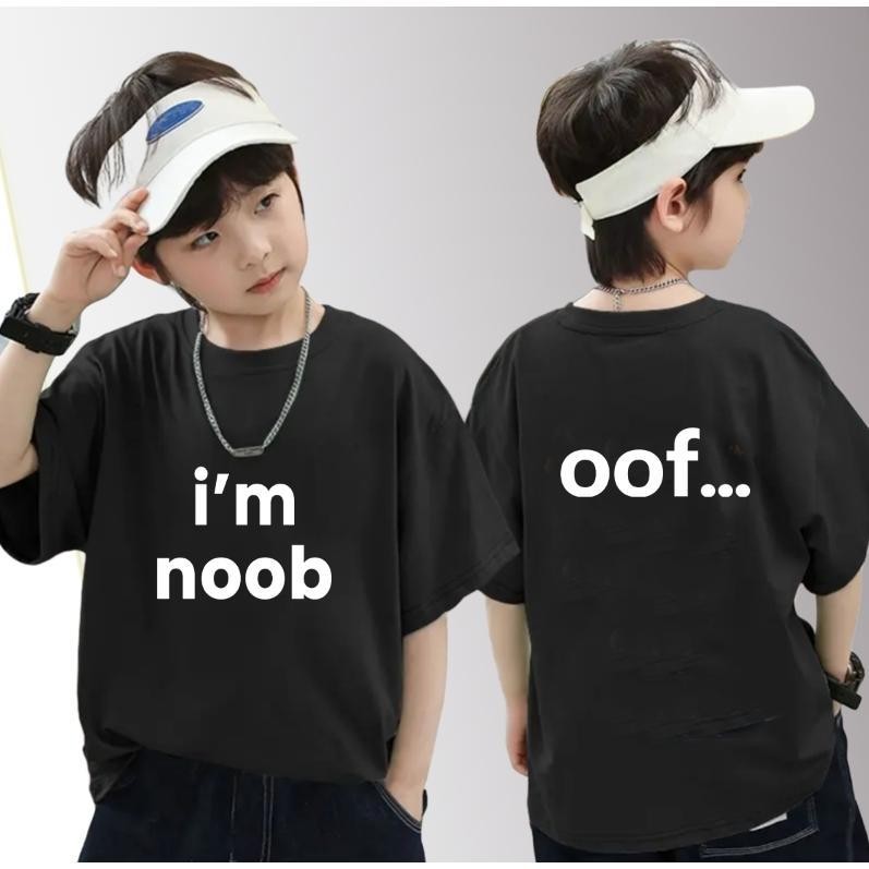 เสื้อยืดเด็ก I'mnoobใส่แล้วไม่มี noob Cotton 100%T-shirt ใส่ได้ ทั้ง ...