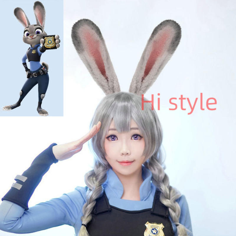 Zootopia Judy Hopps Police officer ที่คาดผมหูกระต่ายคอสเพลย์จําลองสัตว์หู | Shopee Thailand