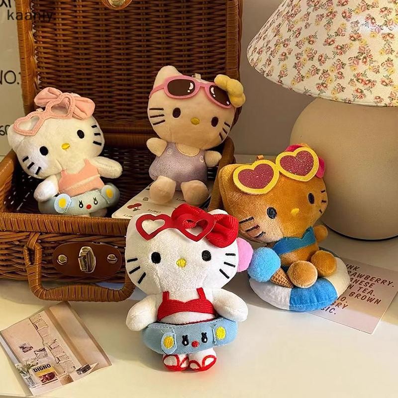 [KAN] Kawaii บิกินี่ Hello Kitty พวงกุญแจ Sanrio จี้การ์ตูนตุ๊กตาของ ...