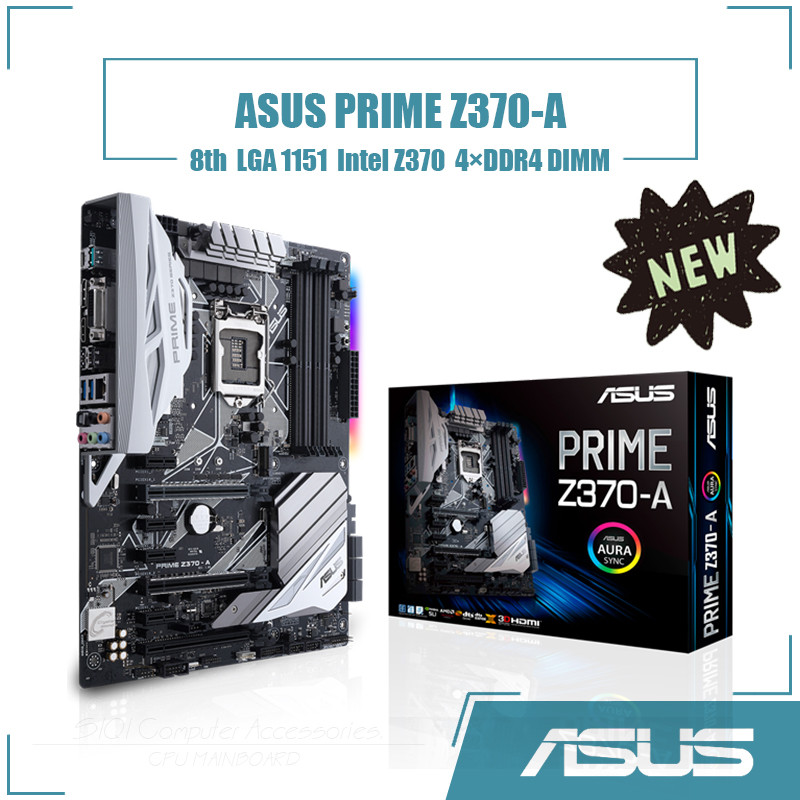 [ใหม่] Asus PRIME Z370-A เมนบอร์ด Intel Z370 ชิปเซ็ต LGA 1151 4xDDR4 ...