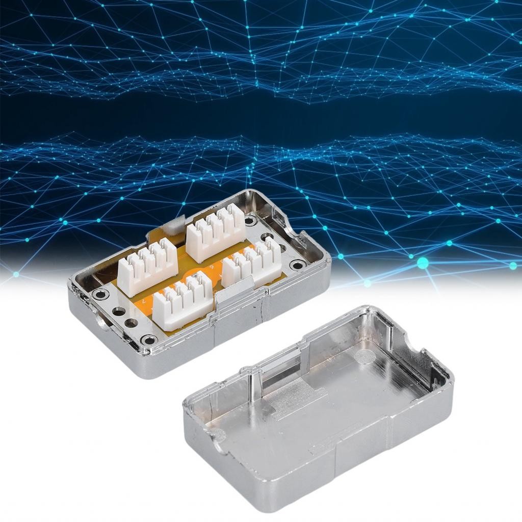 CAT6 Junction Box RJ45 เคสการเชื่อมต่อเครือข่ายแบบชีลด์พร้อมอะไหล่โมดูล ...