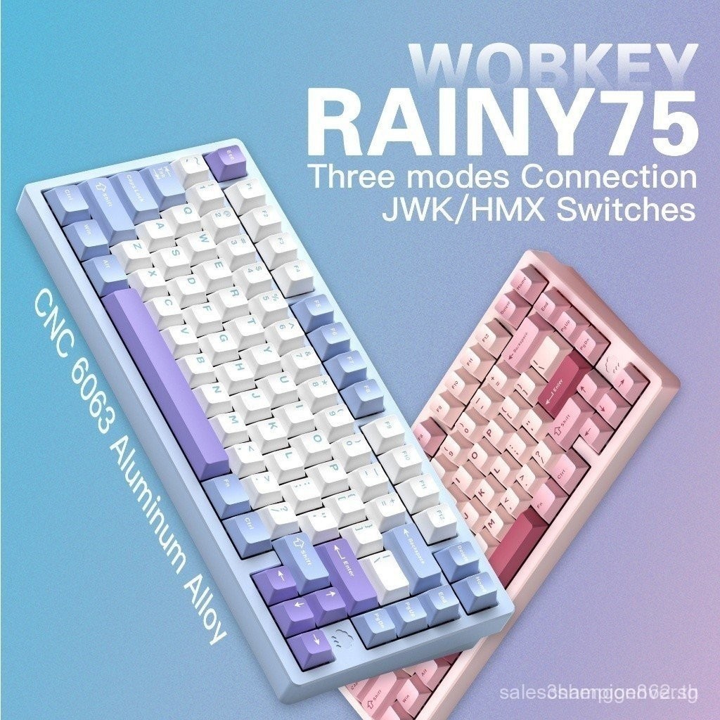 [คลังสินค้าพร้อม] Rainy75 wobkey อลูมิเนียม hmx/jwk สวิตช์คีย์บอร์ดแบบ ...