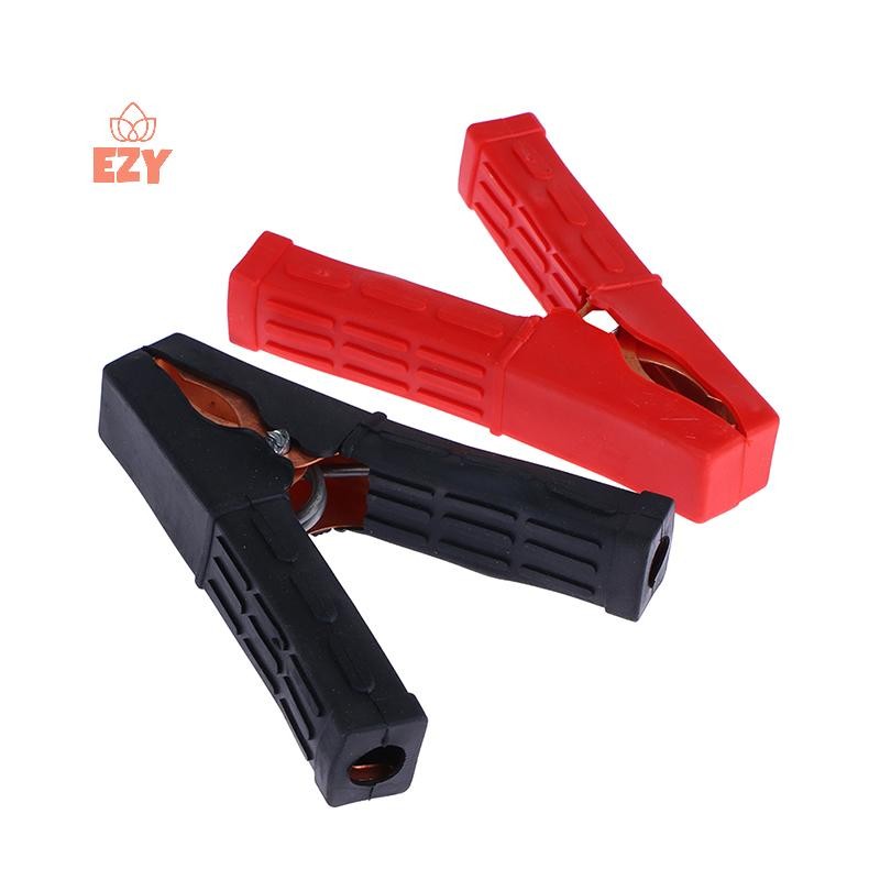 Ezy 2 ชิ้น 200A จระเข้จระเข้คลิปแบตเตอรี่รถยนต์ฉนวนคลิป Clamp Connector ...