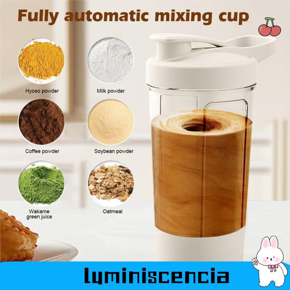 LUMINESCENCIA ขวดเครื่องปั่นโปรตีนไฟฟ้า, ชาร์จ USB Sport Mixer ถ้วย ...