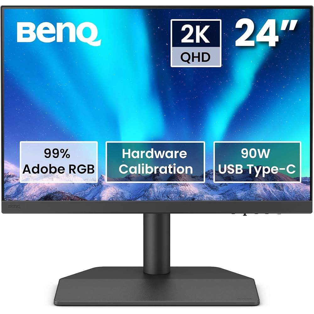 (จอแต่งภาพ) BenQ SW242Q 24นิ้ว 2K IPS AdobeRGB 90W USB-C Photographer Monitor | Shopee Thailand
