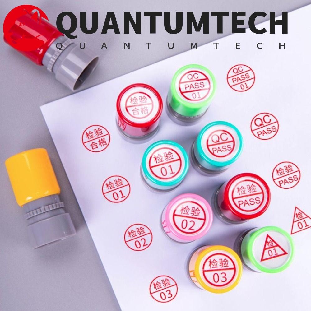 QUANTUMTECH QA QC Inspect Stamp, Self-Inking แกะสลักคุณภาพ PASS แสตมป์ ...