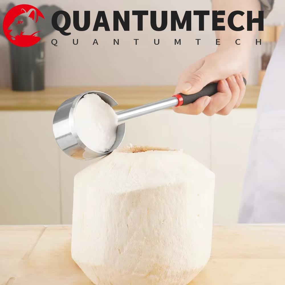 QUANTUMTECH ชุดที่เปิดมะพร้าว, ไม้สแตนเลส/ยาง Handle Coconut Breaker ...