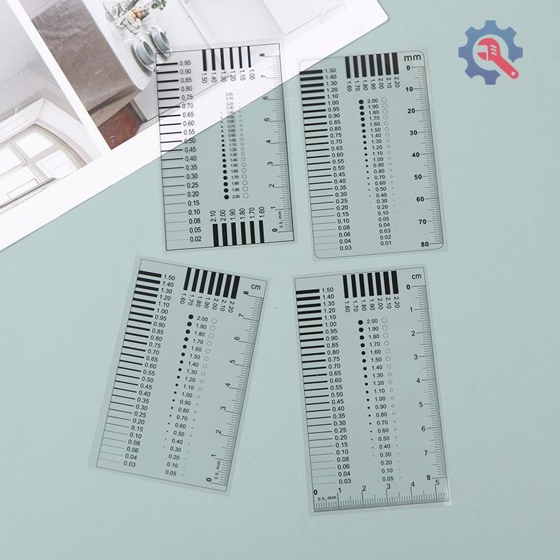 [GEX] วัด Pass Badge Gauge Stain Card Point Gauge Wire Gauge ไม้บรรทัด ...