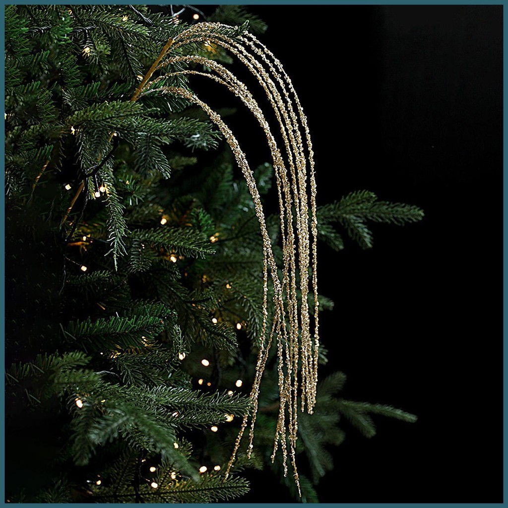 Glitter Pine Branches ประดิษฐ์ Pine Sticks เครื่องประดับ Glittery Twigs ...