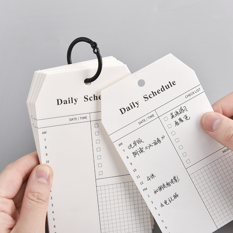 Creative Daily Schedule Memo Pad To Do List Time Sticky Note Schedule ...