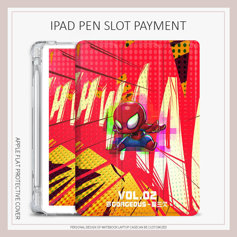 เคส Marvel Spider-Man iPad air4/5/6 10.2 gen7/8/9 เคส Avengers iPad ...